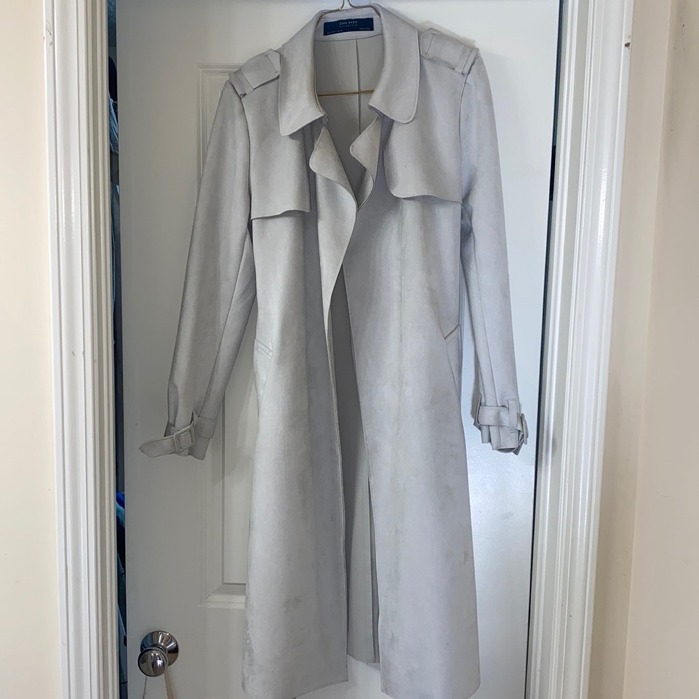 Light Grey Trench Coat - Gem